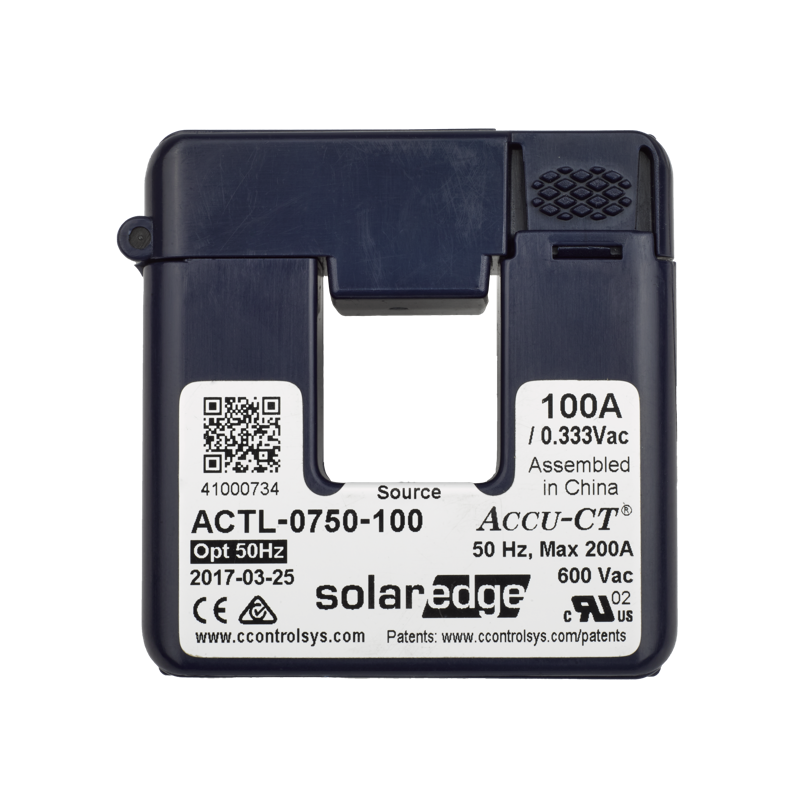 Solaredge 100A Split-Core Current Transformer | CCL Solar B.V.