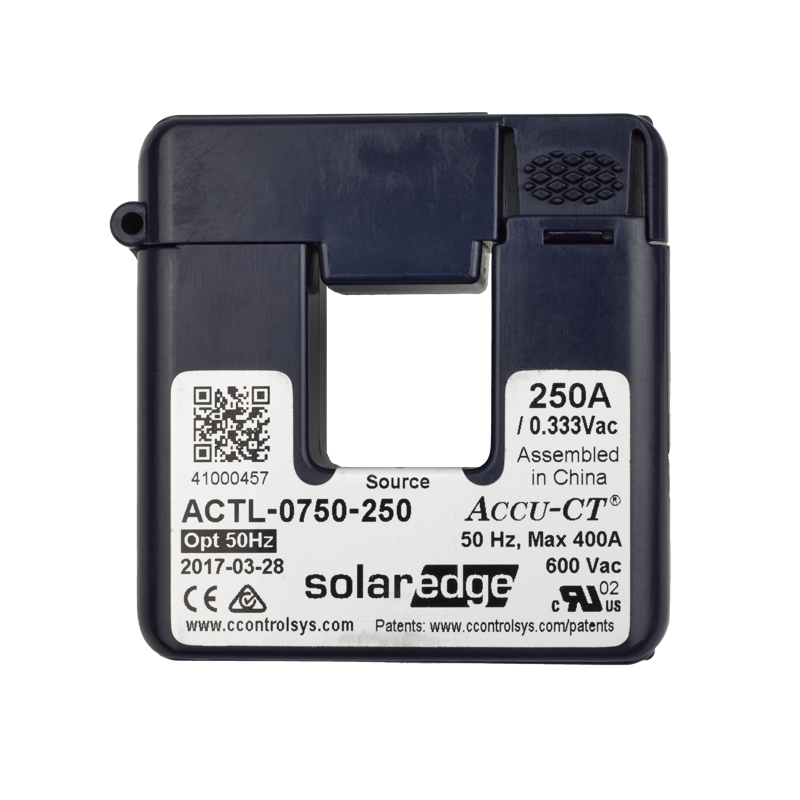 Solaredge 250A Split-Core Current Transformer | CCL Solar B.V.