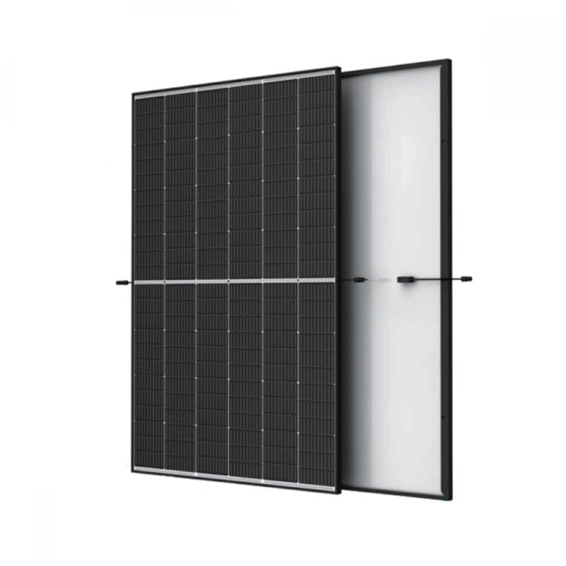 Trinasolar 495W Vertex S+ Dual Glass N-Type I-Topcon Solar Module - Black Frame Transparent ...